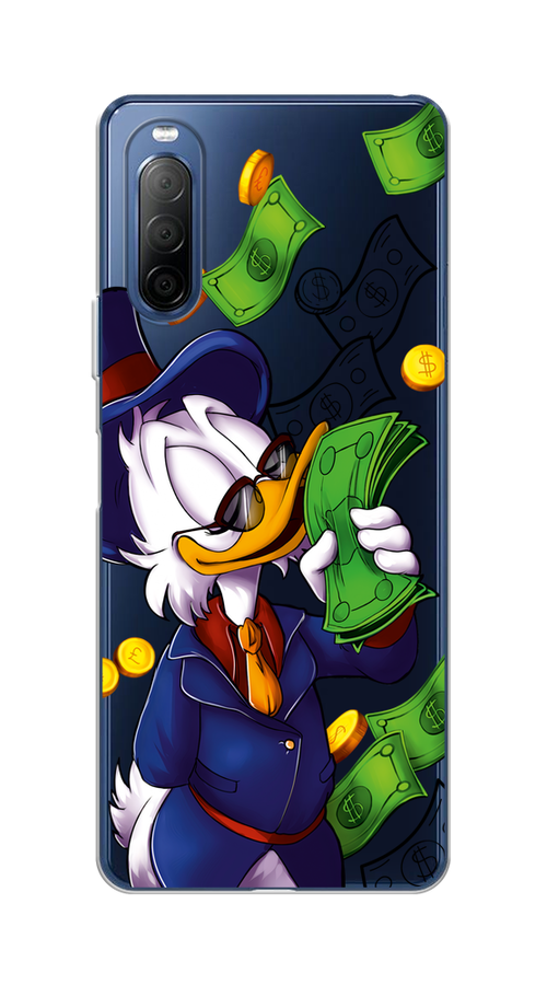Чехол на Sony Xperia 10 II "Scrooge McDuck with Money"