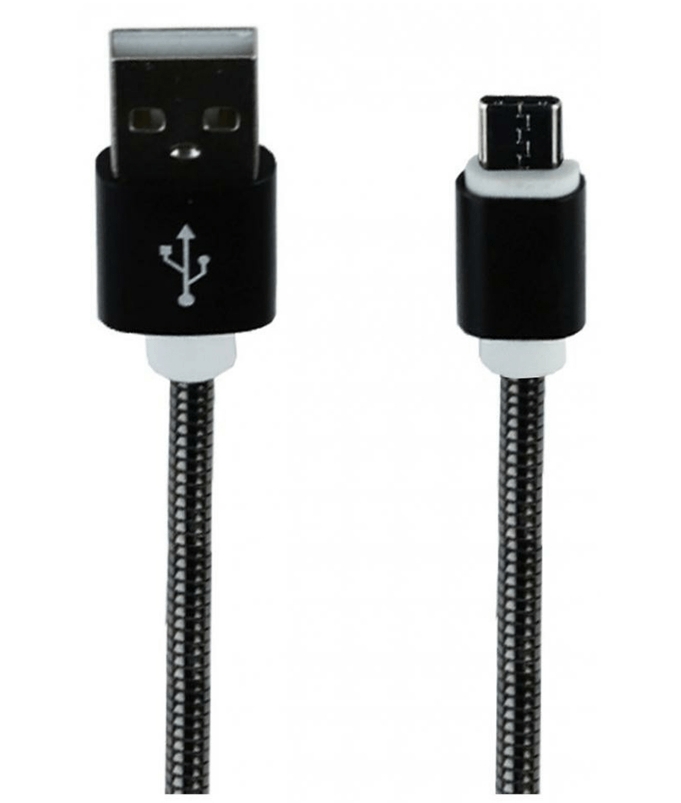 Кабель Liberty Project USB Type-C Панцирь в металлической оплетке Black