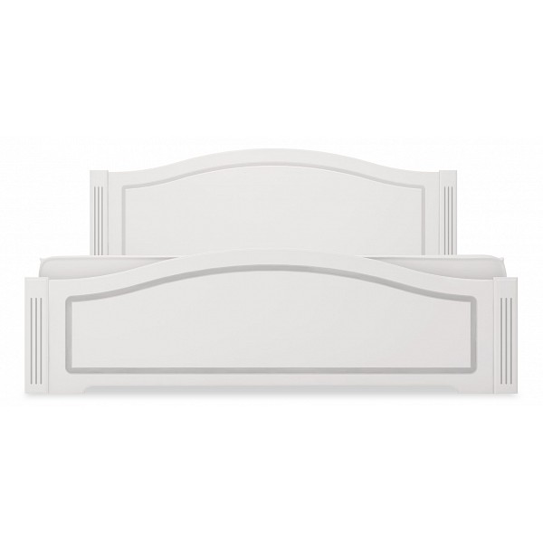 Кровать двуспальная Ижмебель 19 180х200 см, белый