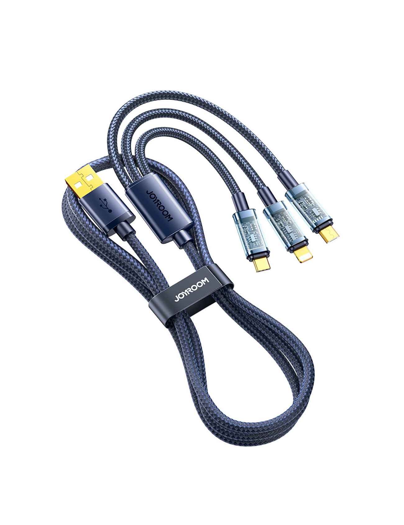 Кабель USB - Lightning/Type-C/MicroUSB Joyroom S-1T3015A5 1.2 м синий