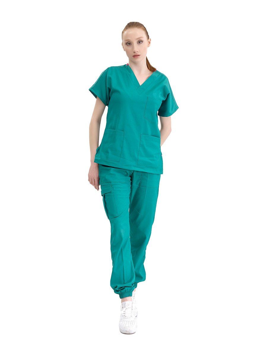 Костюм медицинский женский Cizgimedikal Uniforma JL100 зеленый XS