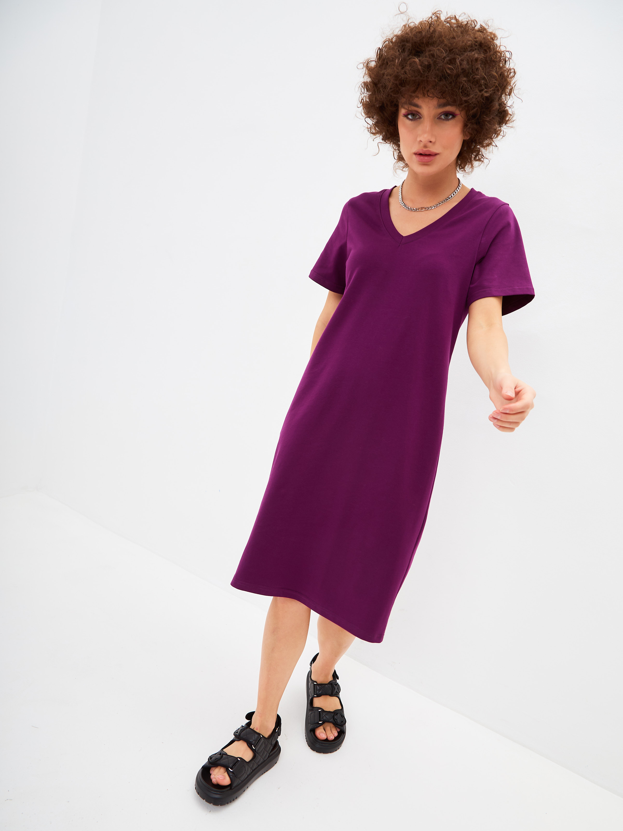 Платье женское Jonquil 211409 фиолетовое L