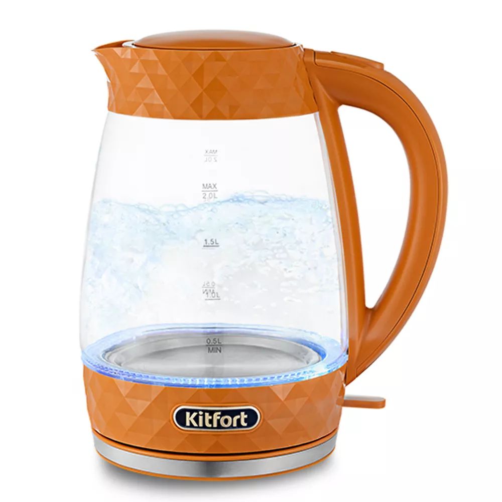 Чайник электрический KITFORT KT-6123-4 2 л оранжевый