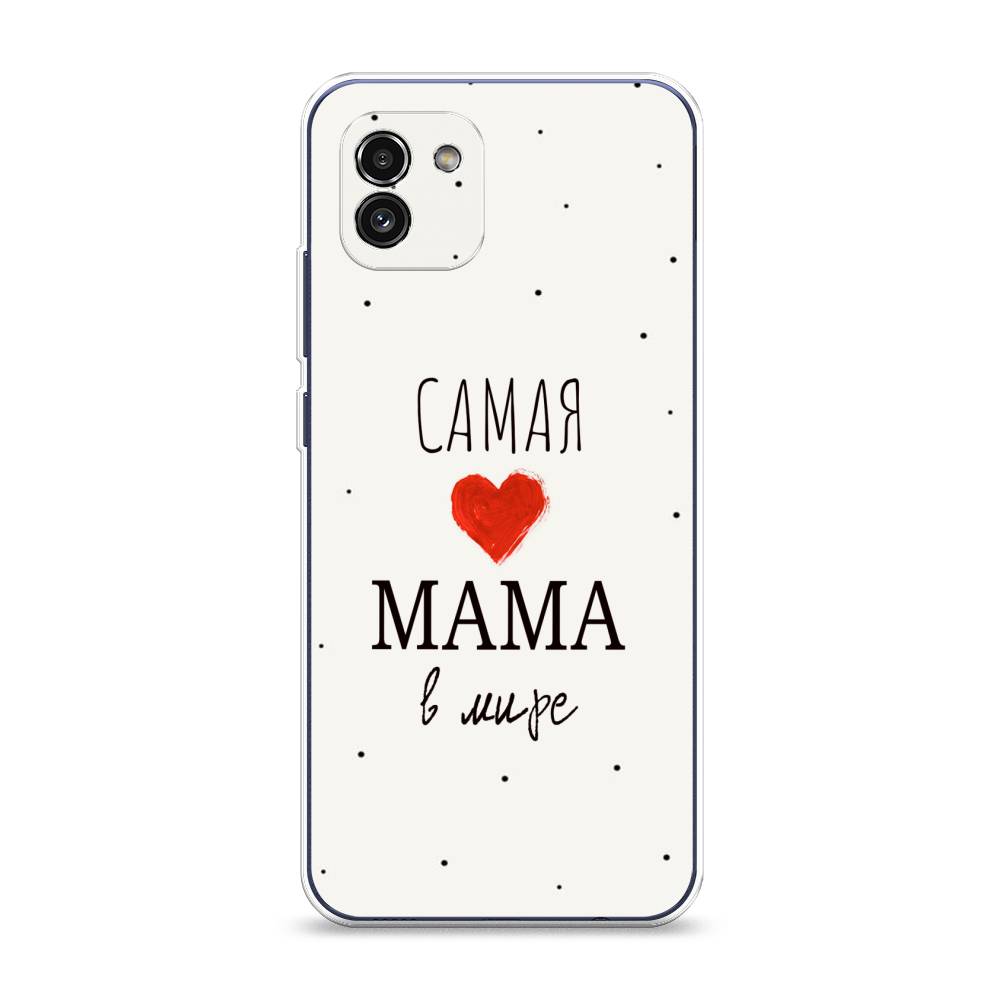 Чехол Awog на Samsung Galaxy A03 / Самсунг A03 "Самая любимая мама"