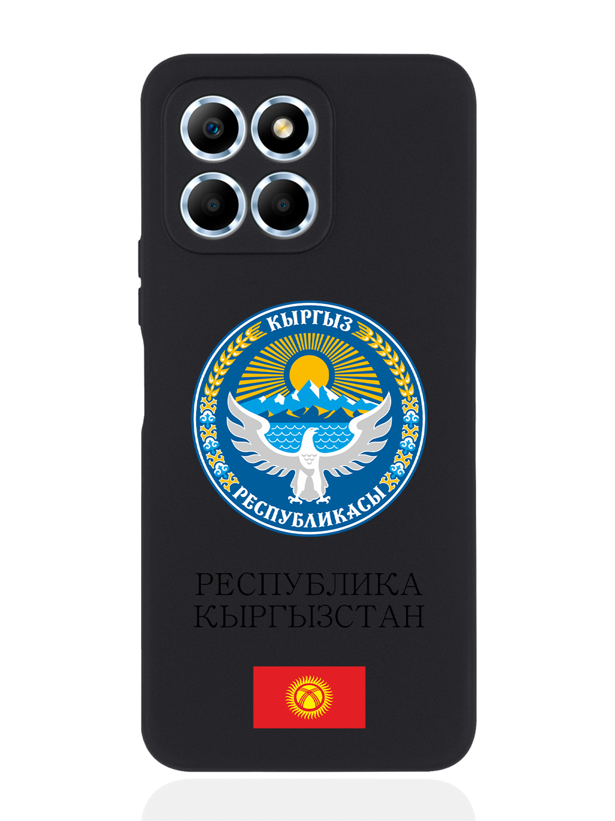 Чехол SignumCase для Honor X6 Герб Кыргызстана/ Киргизии черный