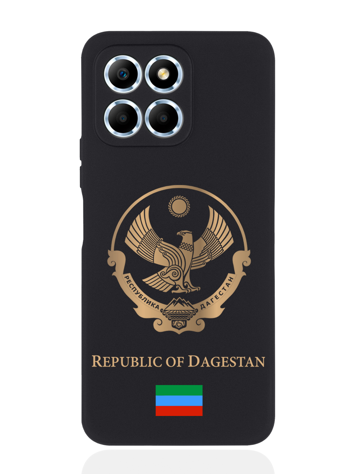 Чехол SignumCase для Honor X6 Золотой Герб Дагестана черный