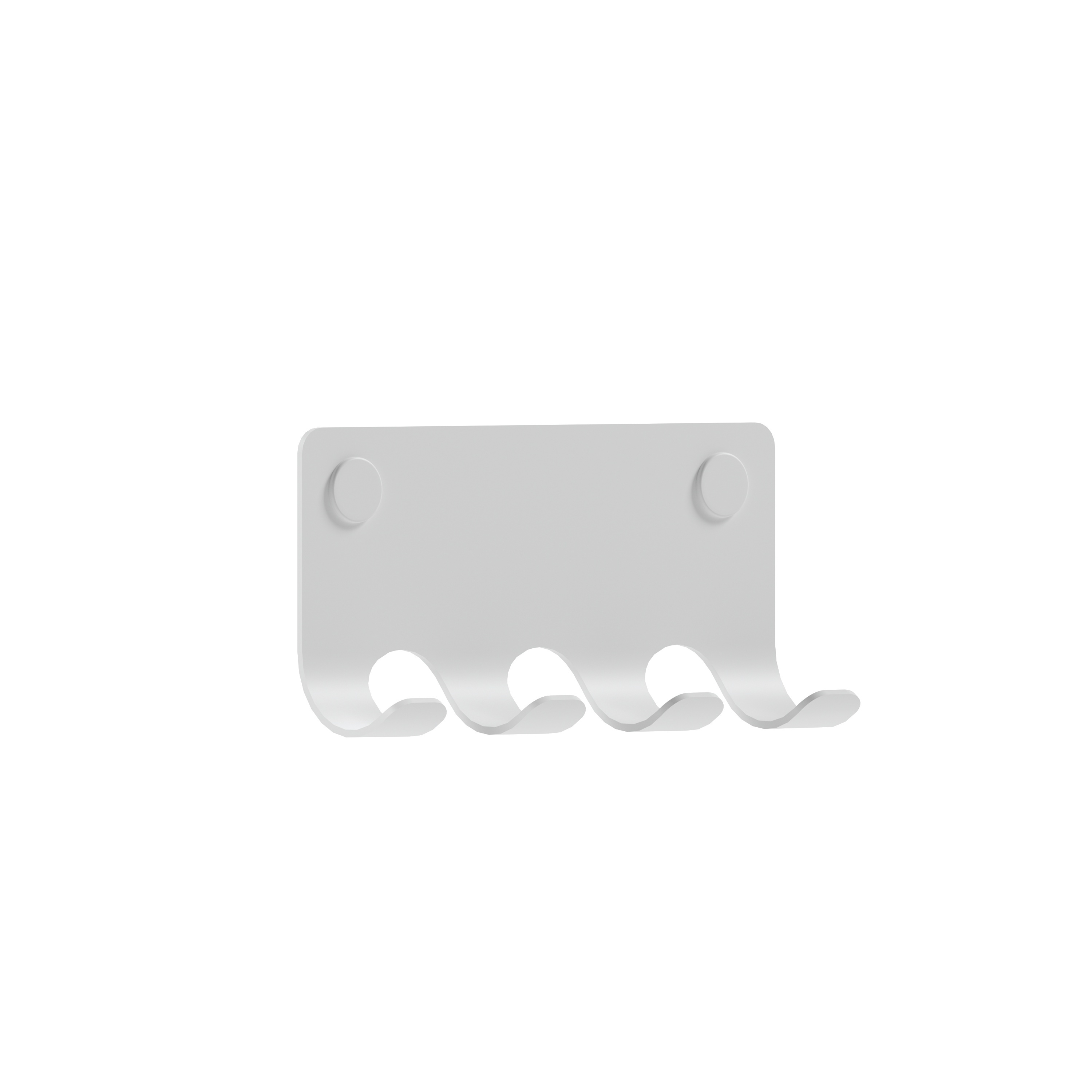 Настенный самоклеящийся крючок TEMPACHE с 4-мя крючками, 1040111-34 белый 8 шт.