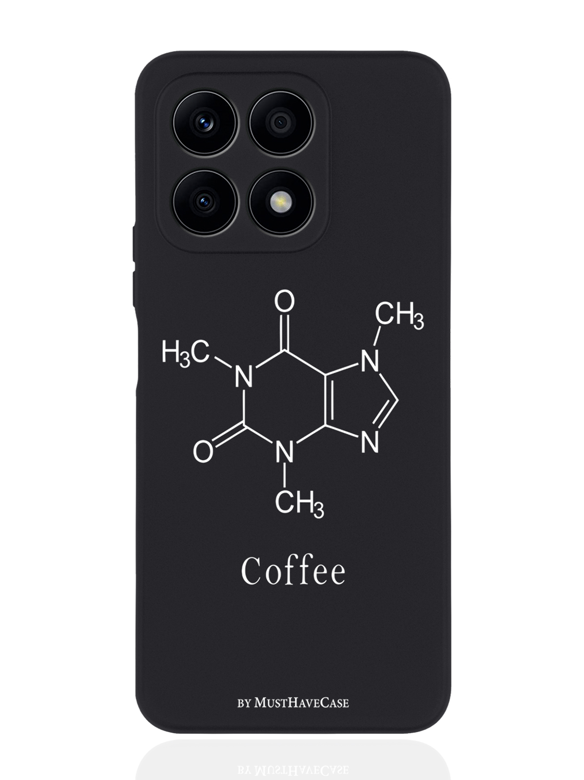 Чехол MustHaveCase для Honor X8a Молекула кофе черный