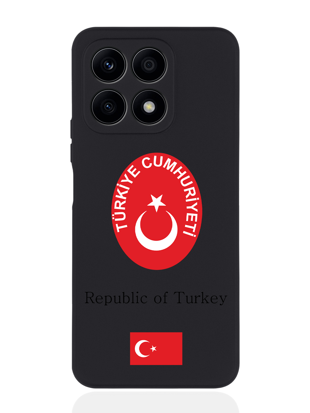 Чехол SignumCase для Honor X8a Герб Турции черный