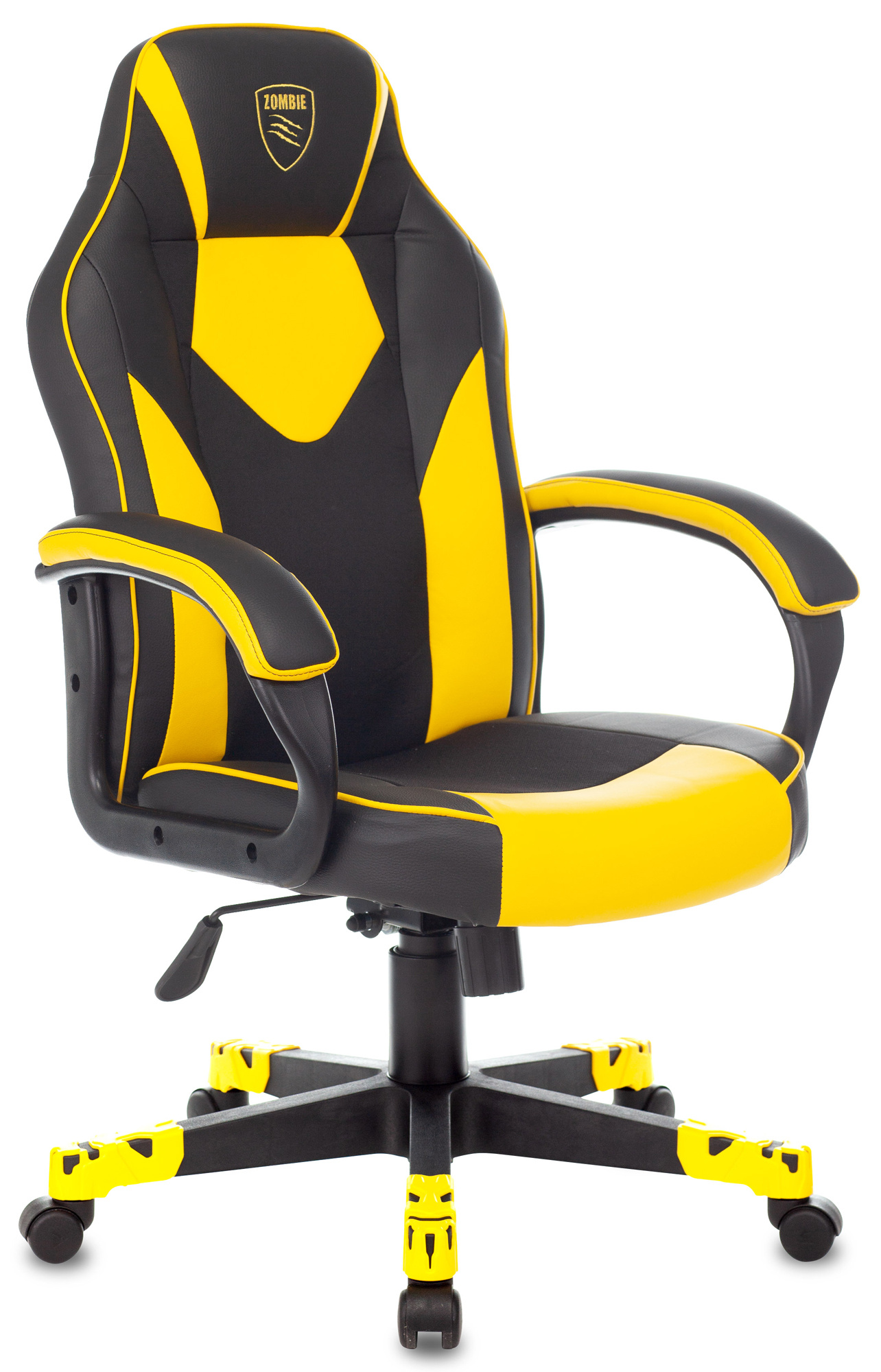 Игровое кресло Бюрократ Zombie GAME 17 (Black/Yellow)
