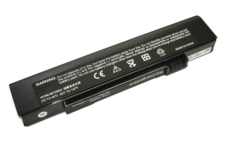 Аккумулятор для ноутбука Acer TravelMate: 3200, C200, C210 (SQU-405) 5200mAh OEM черная