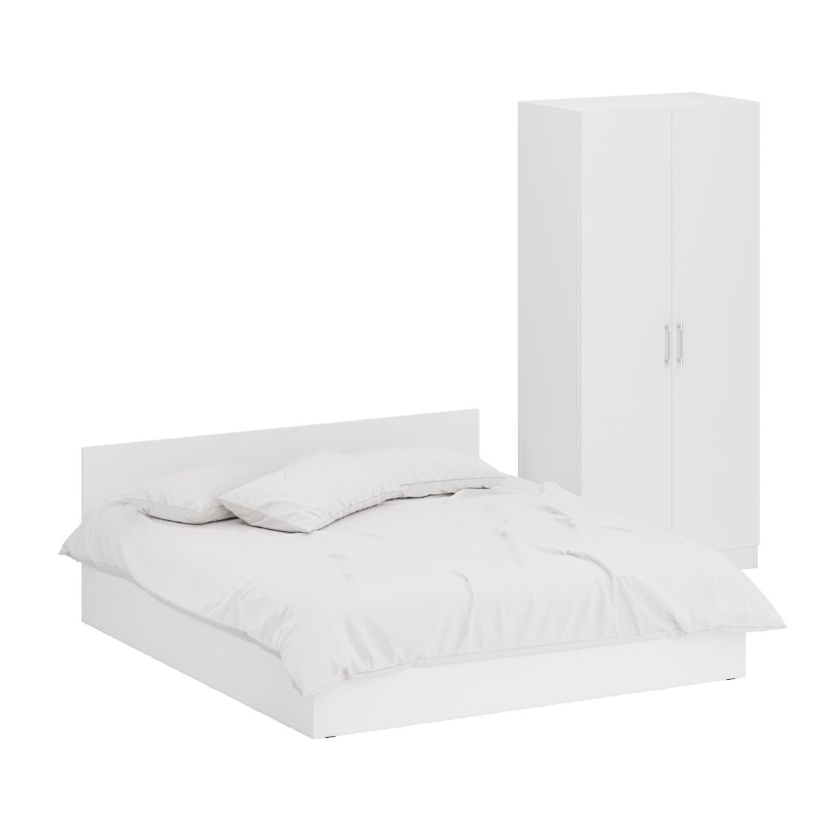 Кровать двуспальная со шкафом для одежды СВК Стандарт СВК Стандарт 1800+Ш2