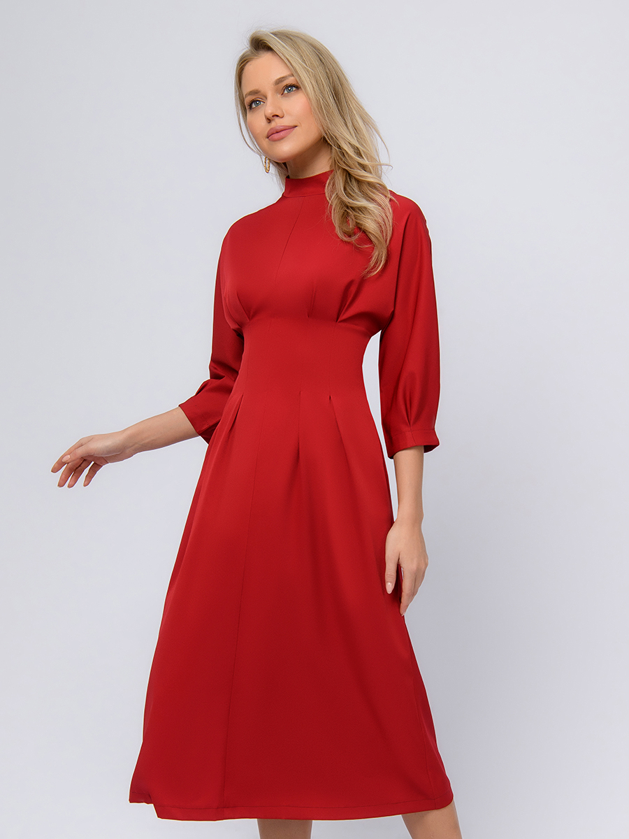 Платье женское 1001dress 102069 красное 50
