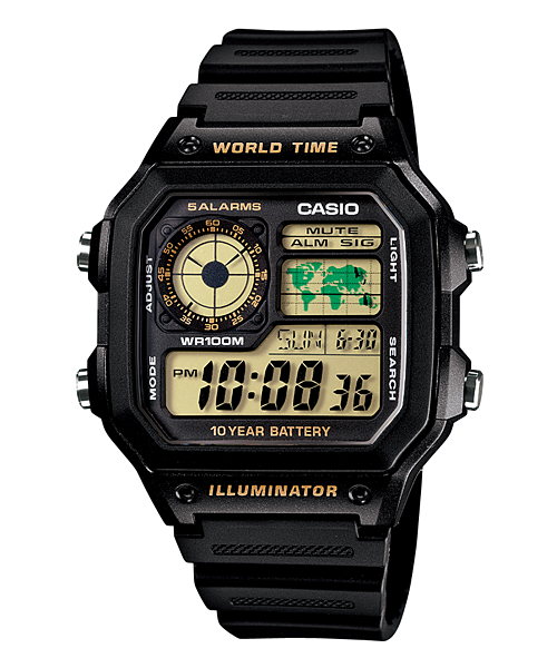Наручные часы мужские Casio AE-1200WH-1B черные
