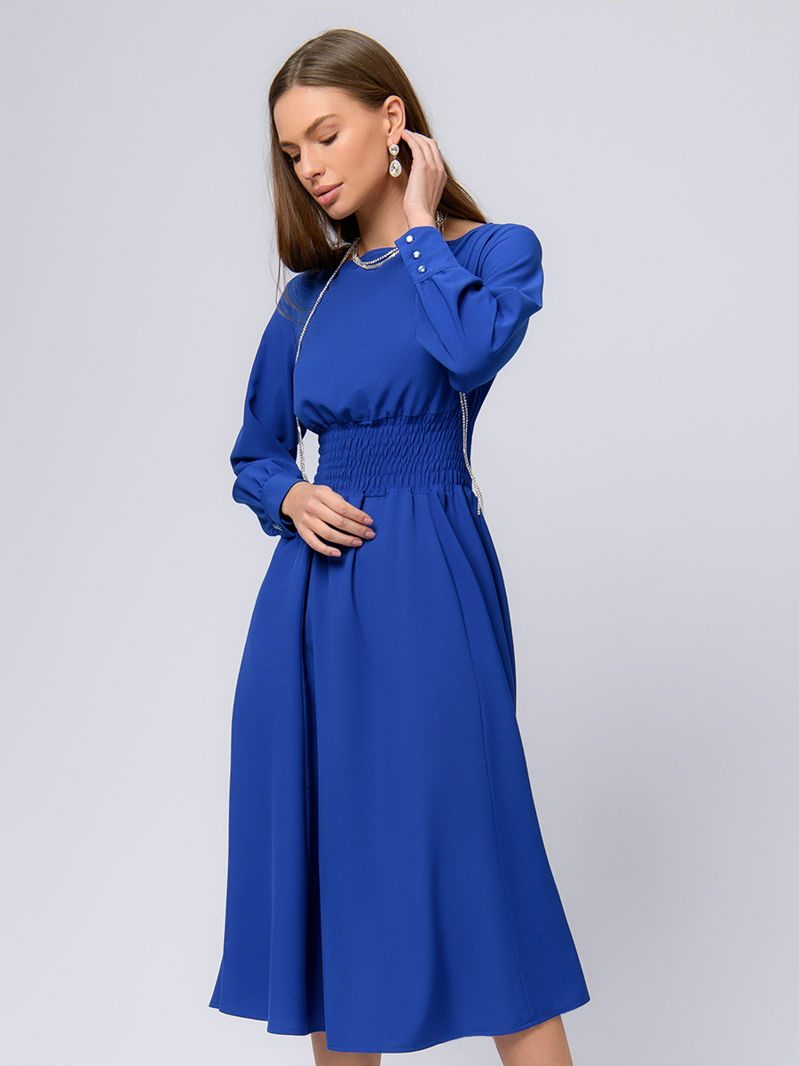 Платье женское 1001dress 0102517 синее 50