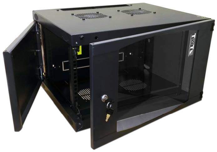 Серверный шкаф Lanmaster TWT-CBWNG-9U-6X4-BK Глубина 45см,