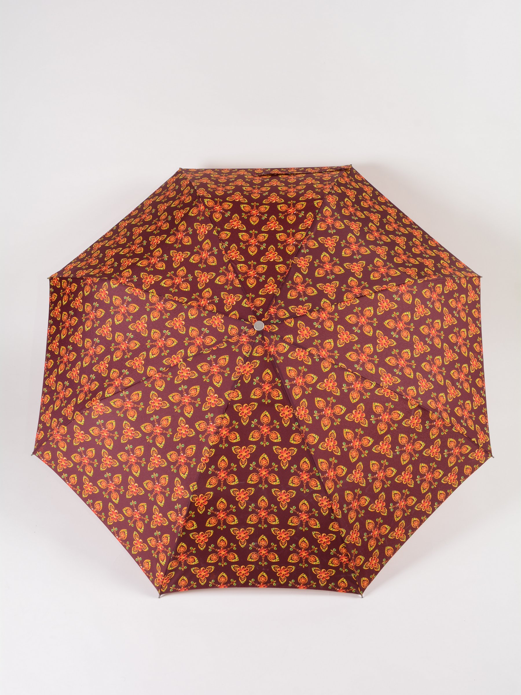 Зонт женский ZEST 23629 бордово-оранжевый