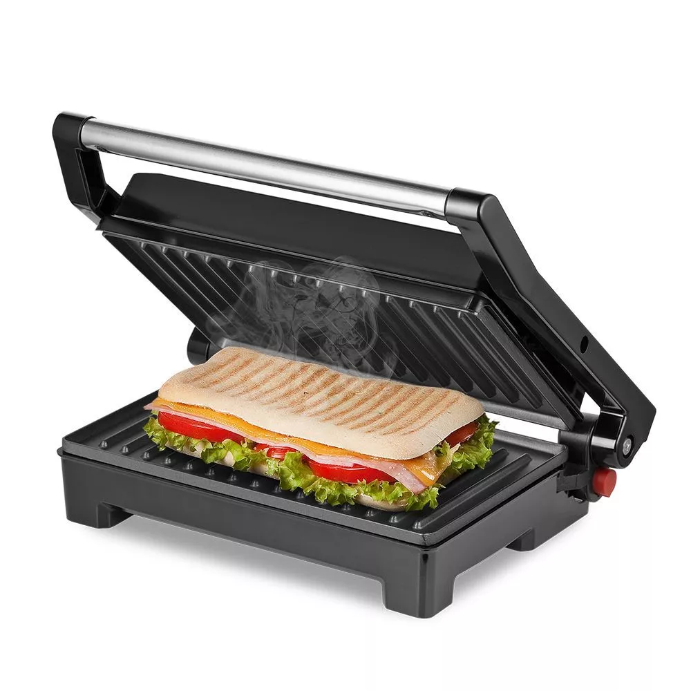 Сэндвич-тостер Kitfort КТ-3604 серый, черный