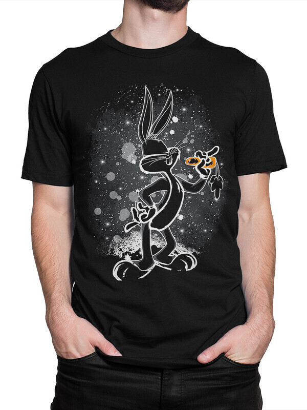 Футболка мужская Dream Shirts Кролик Багз Банни 1000983-2 черная XL