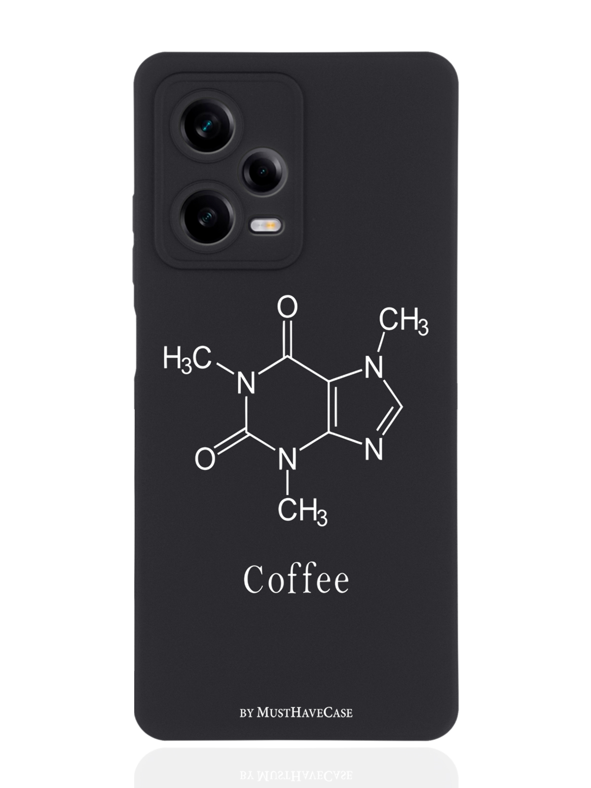Чехол MustHaveCase для Xiaomi Redmi Note 12 Pro Молекула кофе черный