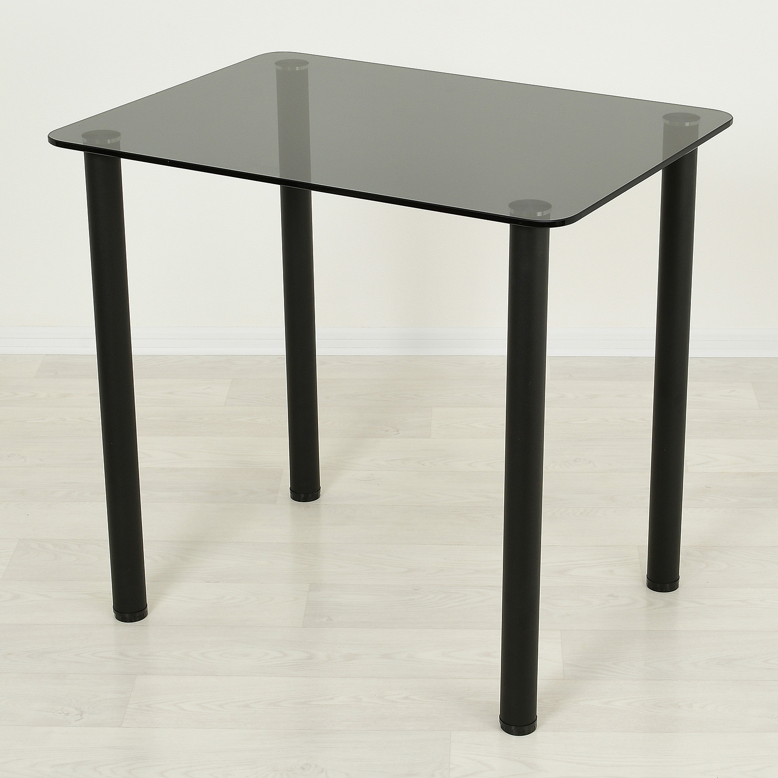 Стеклянный стол Mebel Apartment Эдель 10 серый/черный 800х600