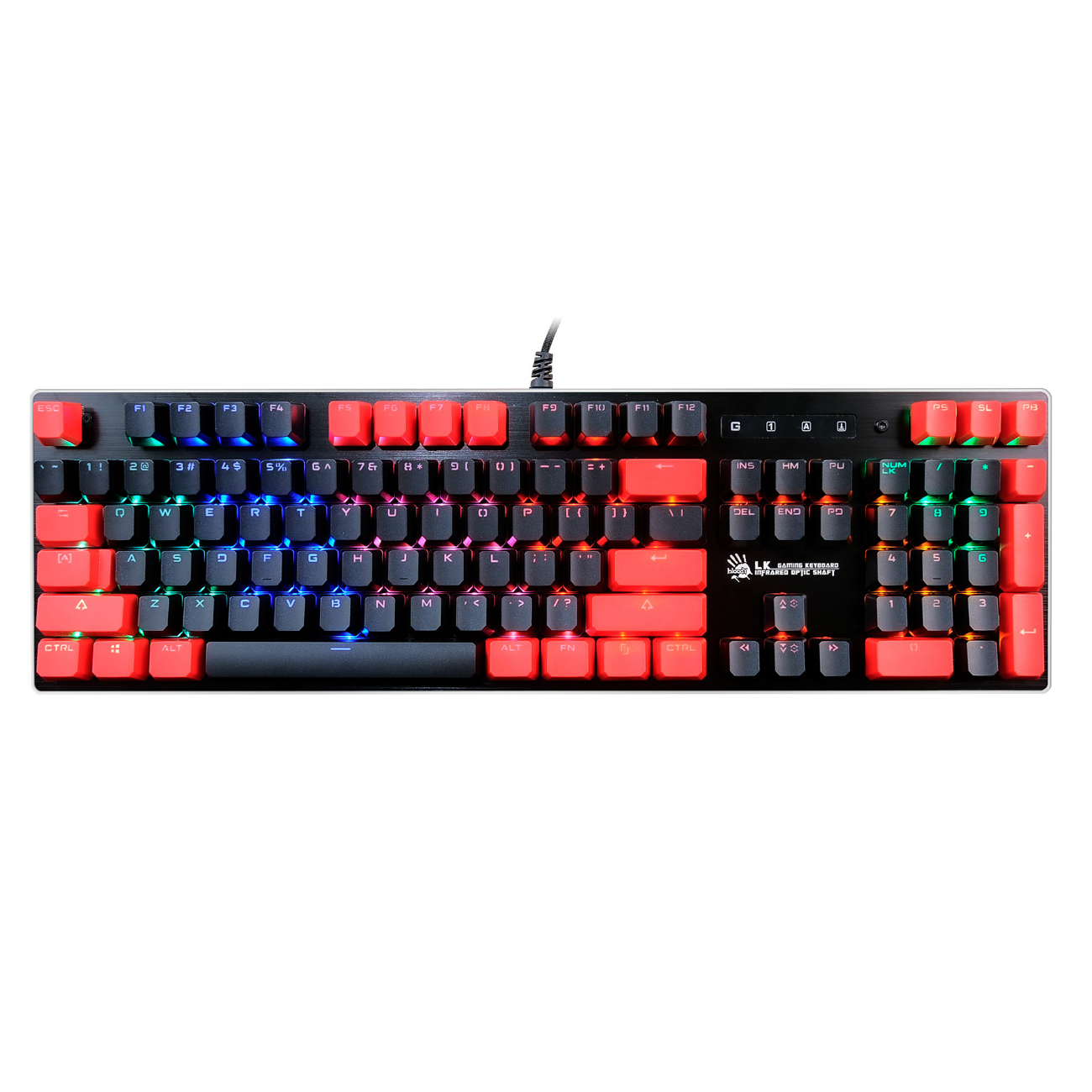 Проводная игровая клавиатура A4Tech Bloody B820N Black/Red