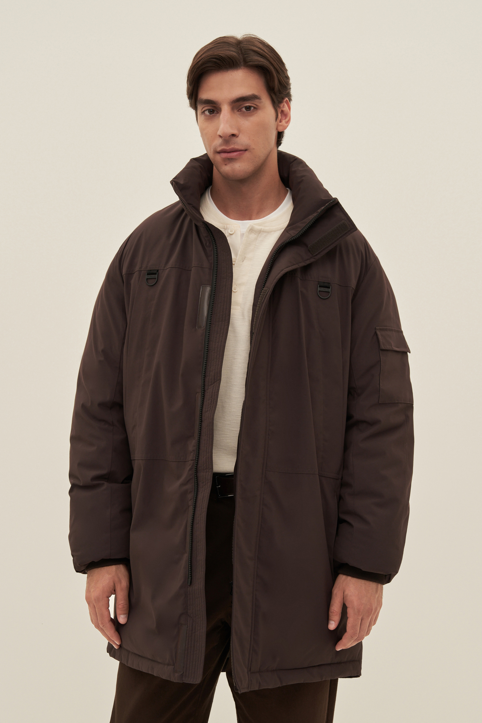 Куртка мужская Finn Flare FAD21055 коричневая M