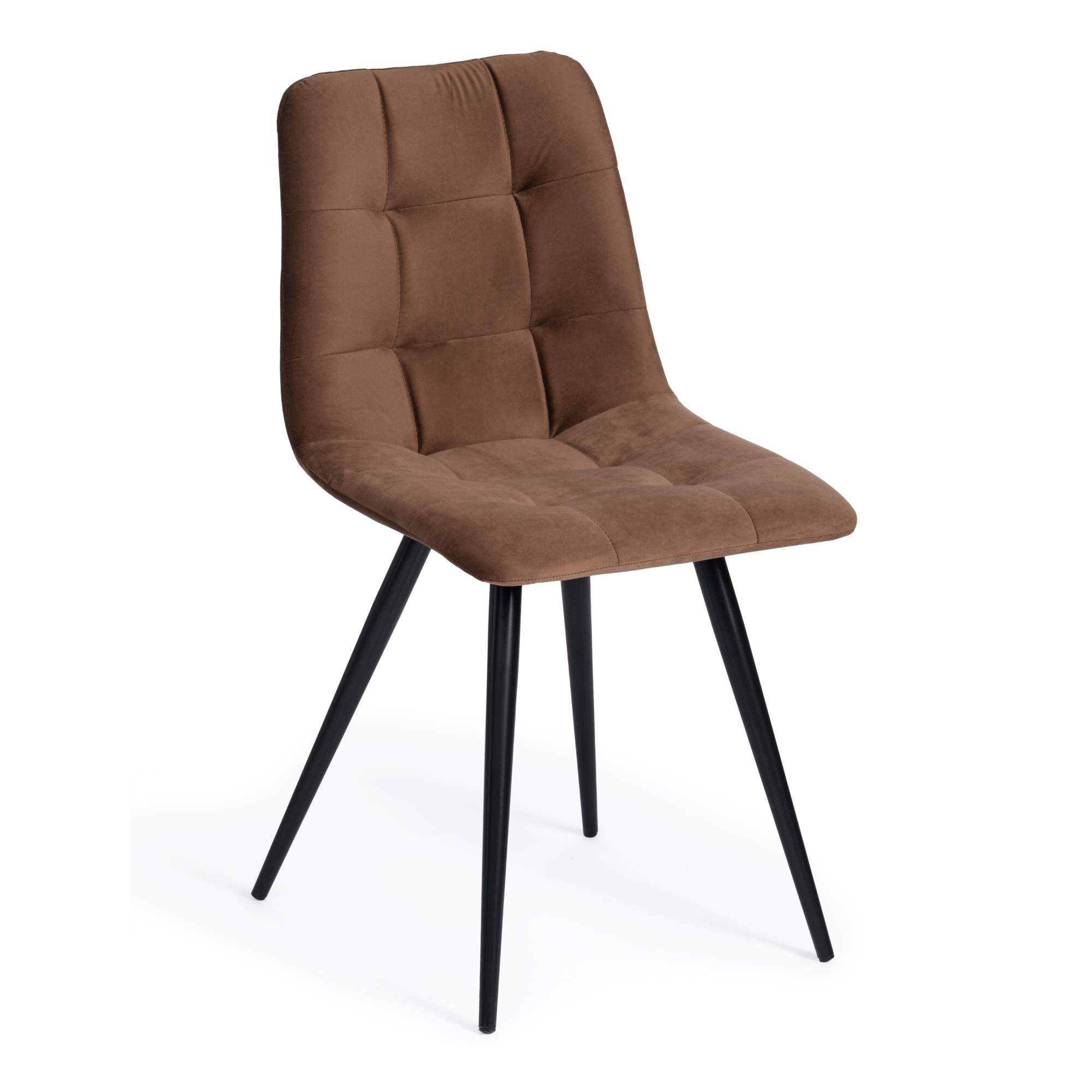 Стул TetChair CHILLY (mod. 7095-1) ткань, металл, коричневый/черный