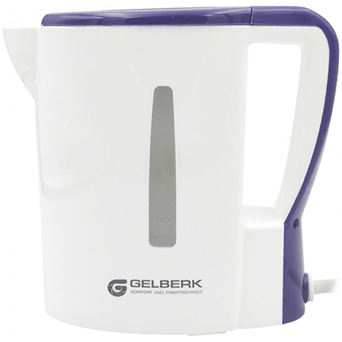 Чайник электрический Gelberk GL-466 0.5 л White, Purple
