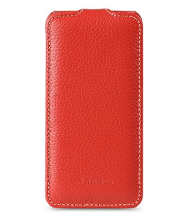 Чехол-флип для Apple iPhone 5/5S/SE Melkco Jacka Type, красный, кожаный