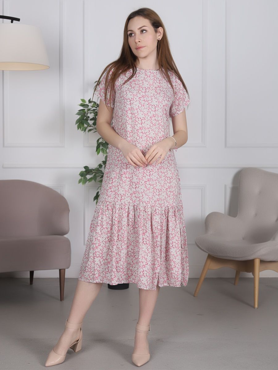 Платье женское Louren Wilton Пл-2023-1- розовое 42 RU