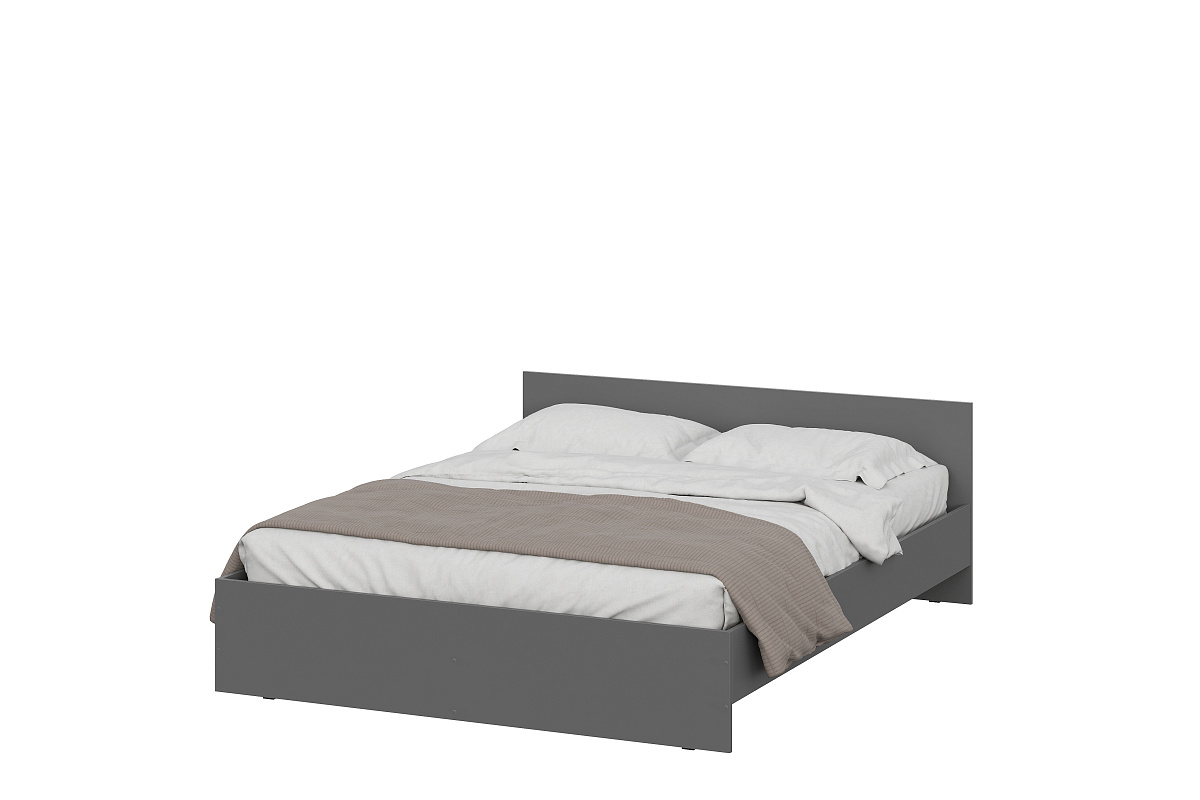 Кровать SV-Мебель Денвер 160х200 Графит серый