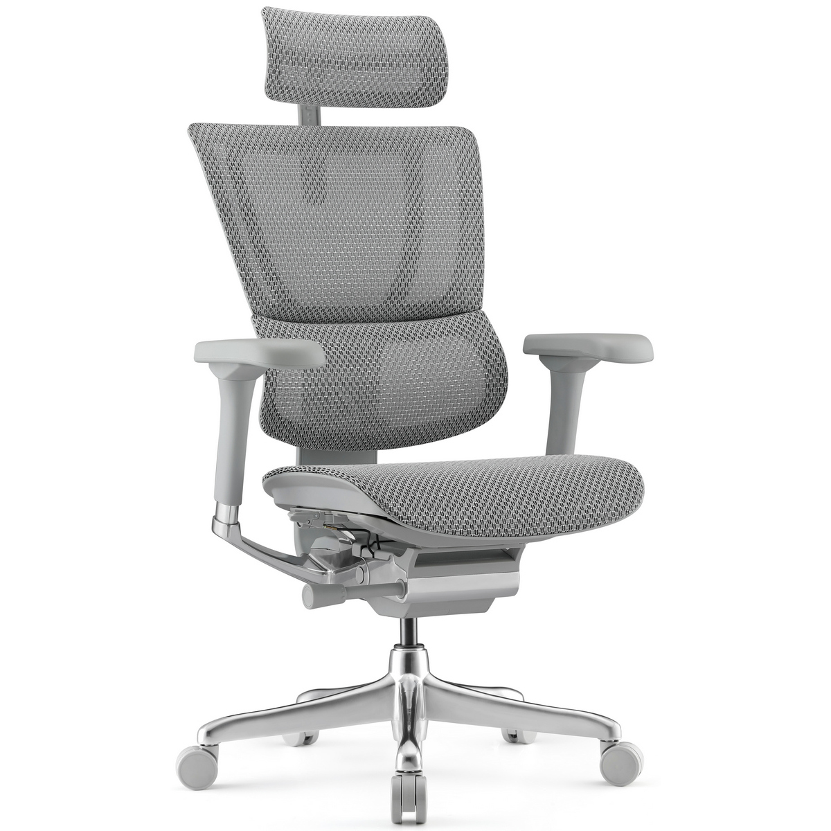 Ортопедическое офисное кресло Falto IOO-E2 Elite (серое, крестовина металл)
