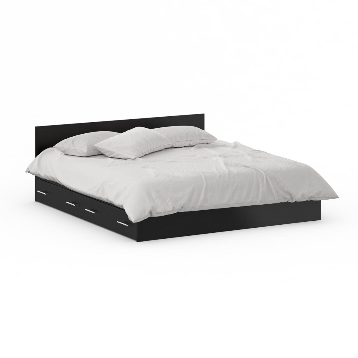 Кровать с ящиками Стандарт 1800 венге, 184х204х70 см