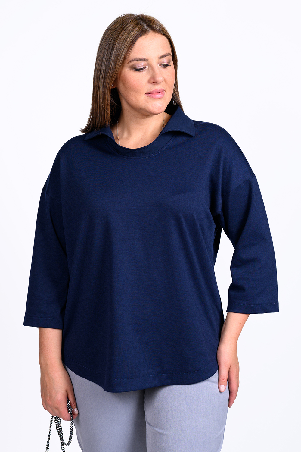 Блуза женская SVESTA C2872 синяя 56 RU