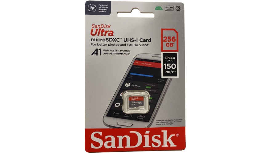 Карта памяти SanDisk Micro SDXC 256Гб Ultra SDSQUAC-256G-GN6MN