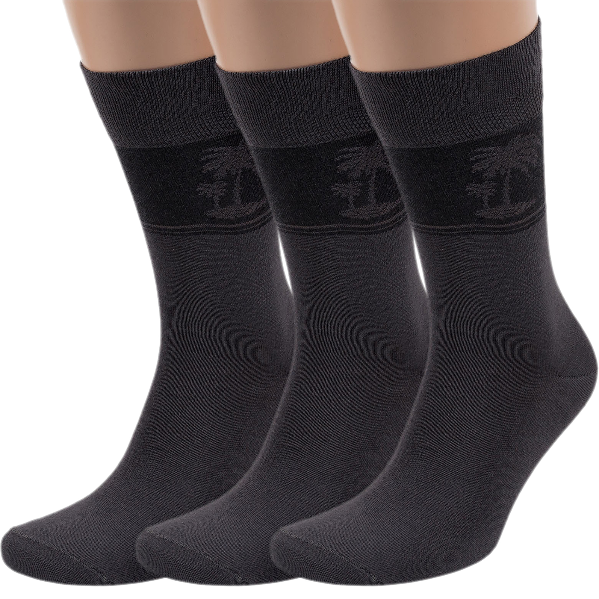 Комплект носков мужских ХОХ 3-X-1202 серых 27