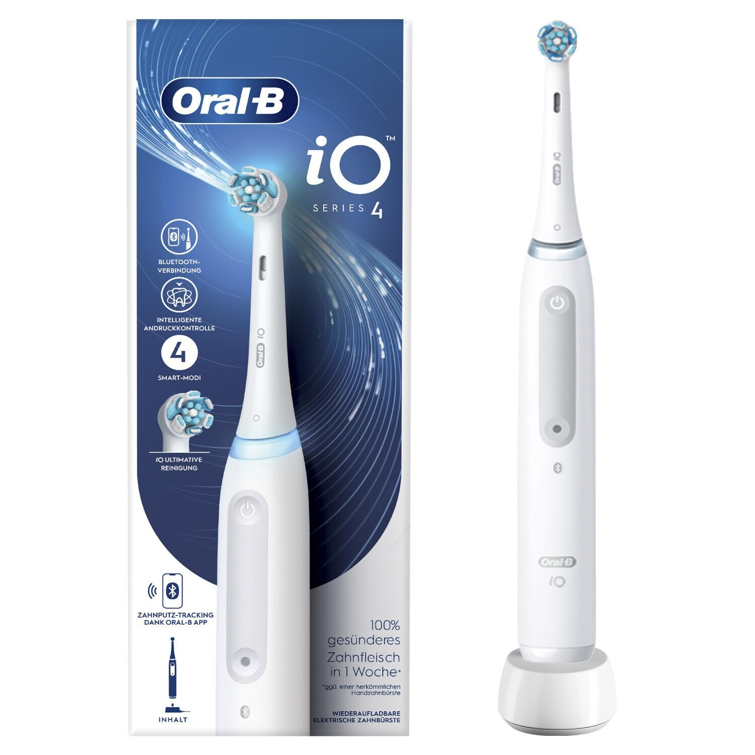 Электрическая зубная щетка Oral-B iO Series 4 белая