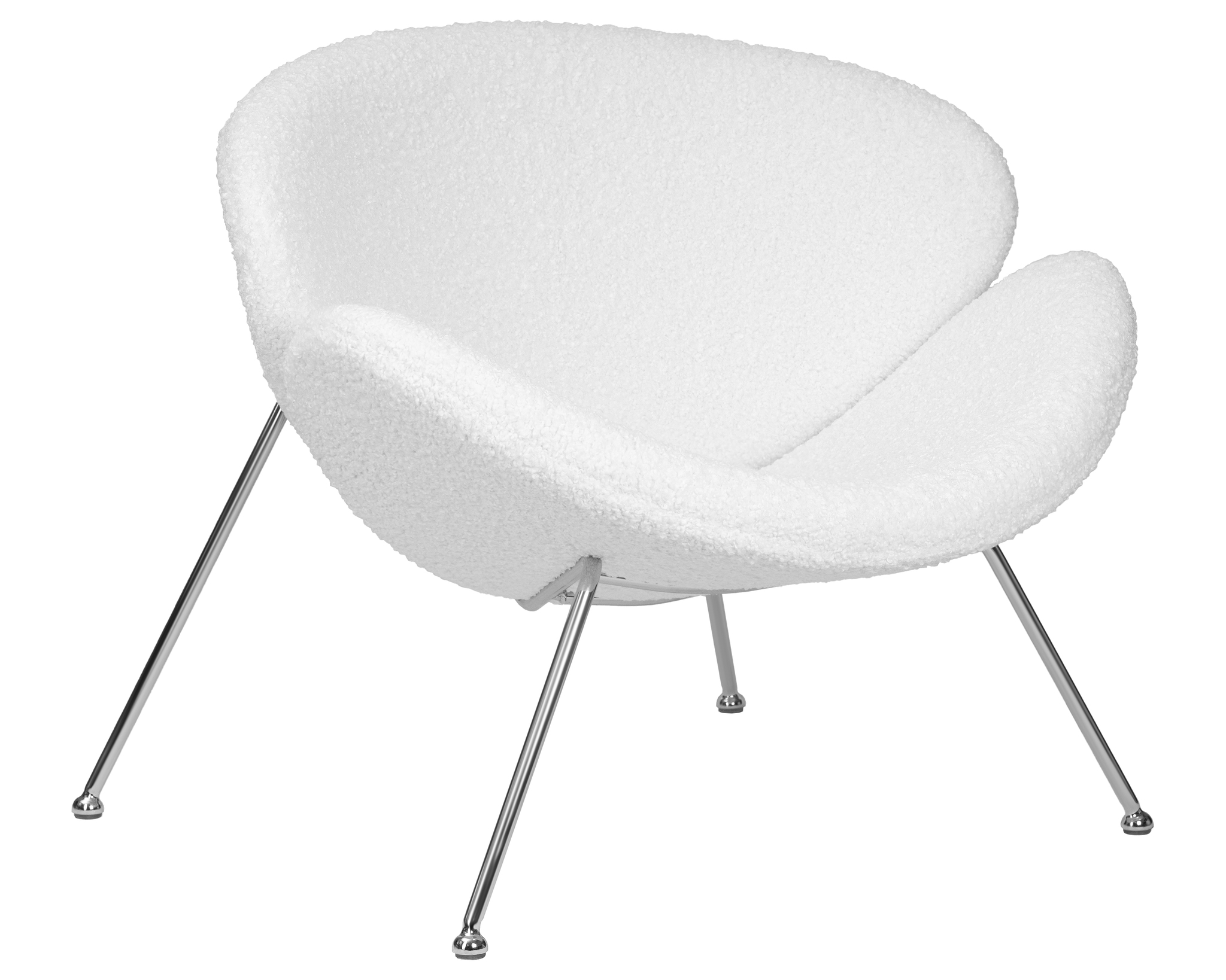 Кресло дизайнерское Империя стульев Emily белый, ткань