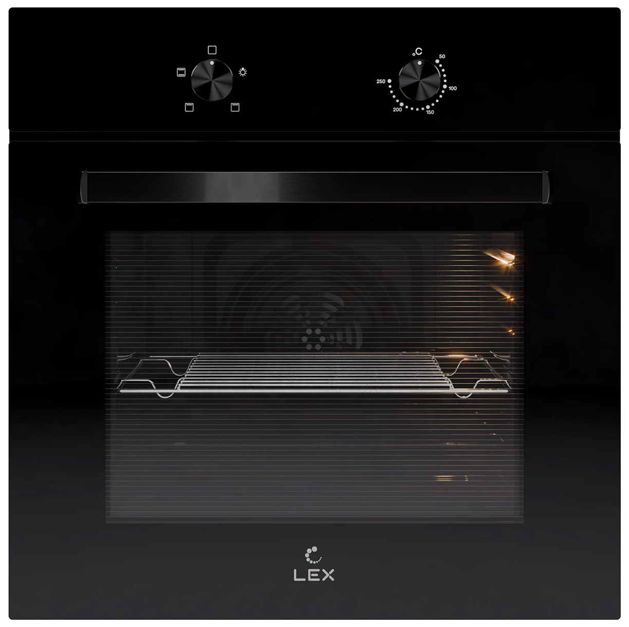 Встраиваемый электрический духовой шкаф LEX EDM 040 BBL черный