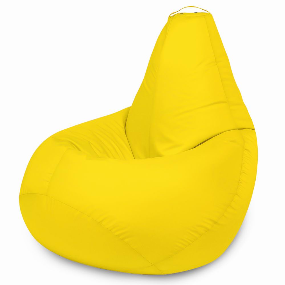 Кресло мешок груша XL Компакт, оксфорд, желтый