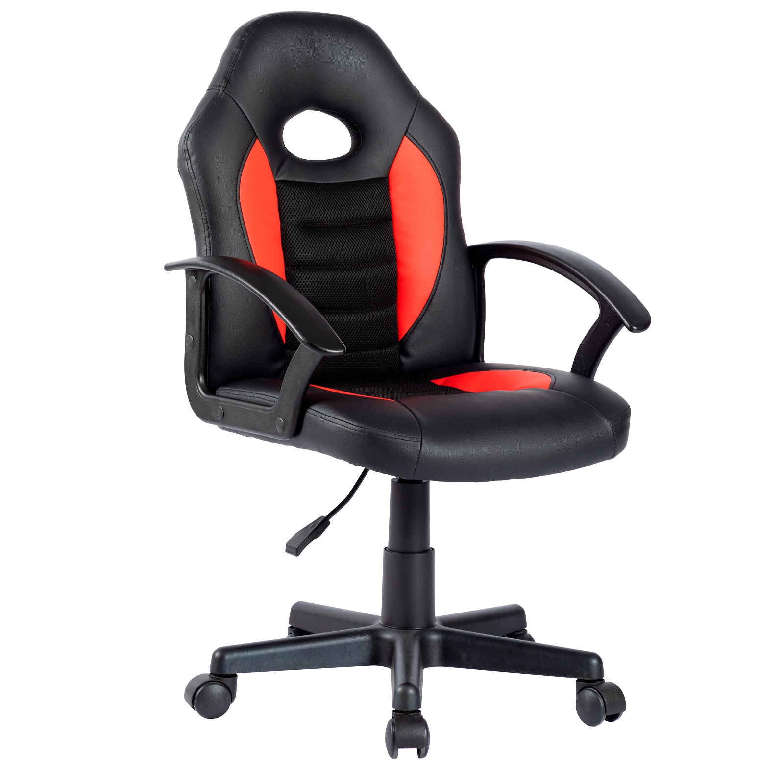 Игровое компьютерное кресло CHAIRMAN CH 111, экокожа, черно-красный