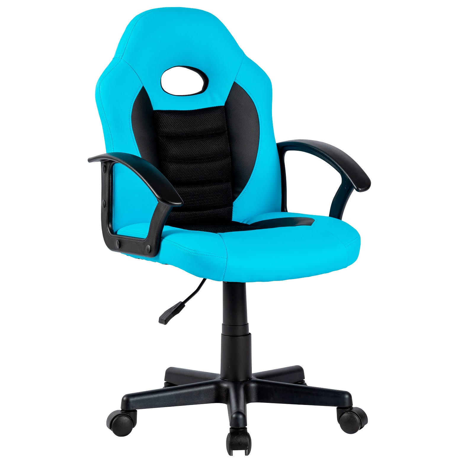Игровое компьютерное кресло CHAIRMAN CH 111, экокожа, голубо-черный