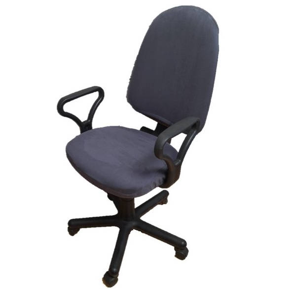 Чехол на компьютерное и офисное кресло ДомДача, серый, 45*45 см