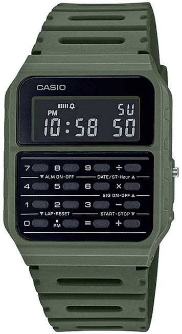 Наручные часы мужские Casio CA-53WF-3B зеленые
