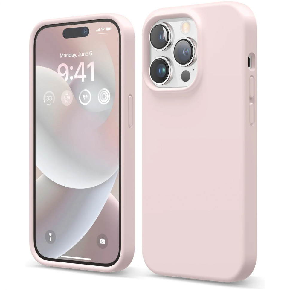 Чехол Elago Soft silicone для iPhone 14 Pro, Розовый (ES14SC61PRO-LPK)