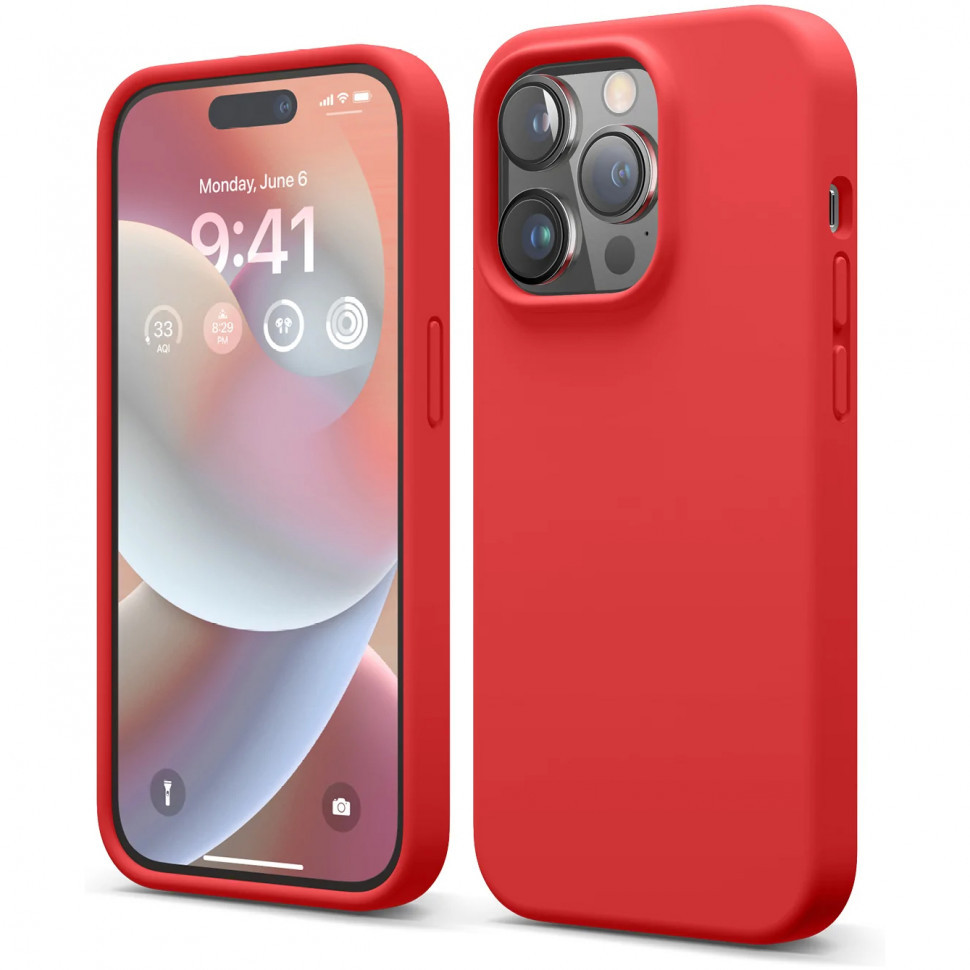 Чехол Elago Soft silicone для iPhone 14 Pro, Красный (ES14SC61PRO-RD)