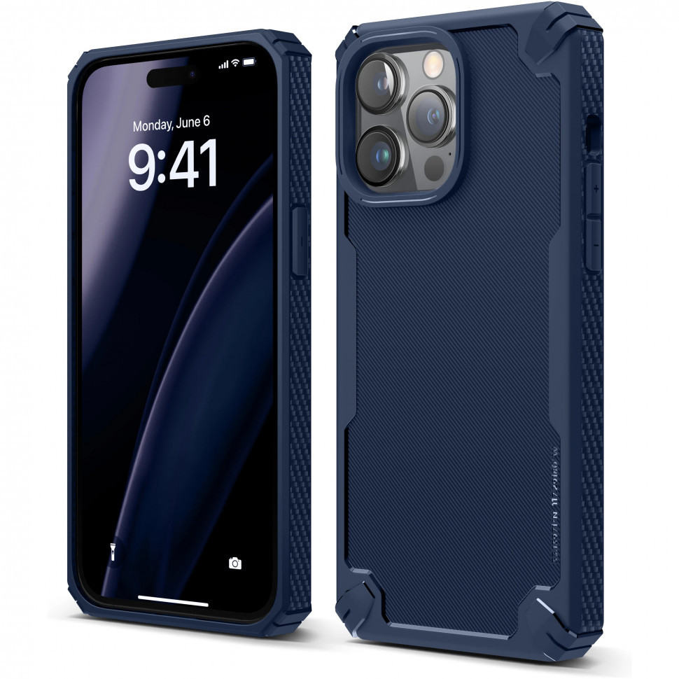 Чехол Elago Armor silicone для iPhone 14 Pro Max, Синий (ES14AM67PRO-JIN)