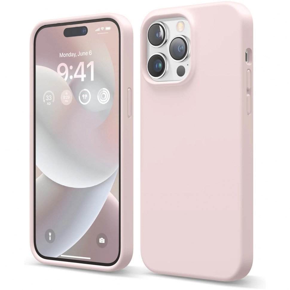 Чехол Elago Soft silicone для iPhone 14 Pro Max, цвет Розовый (ES14SC67PRO-LPK)
