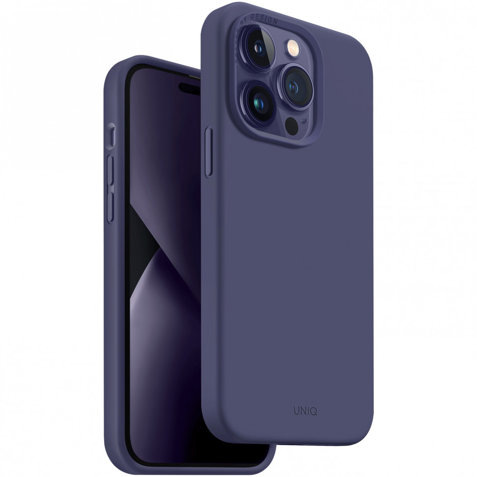 Чехол Uniq Lino для iPhone 14 Pro, Фиолетовый (Purple)